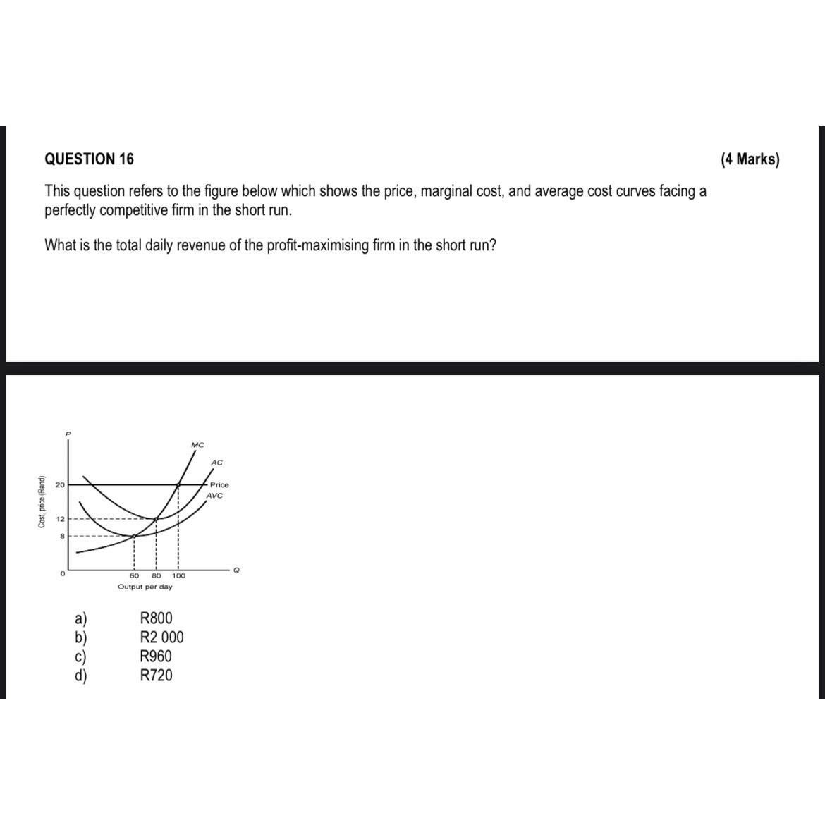 Solved QUESTION 16(4 ﻿Marks)This question refers to the | Chegg.com