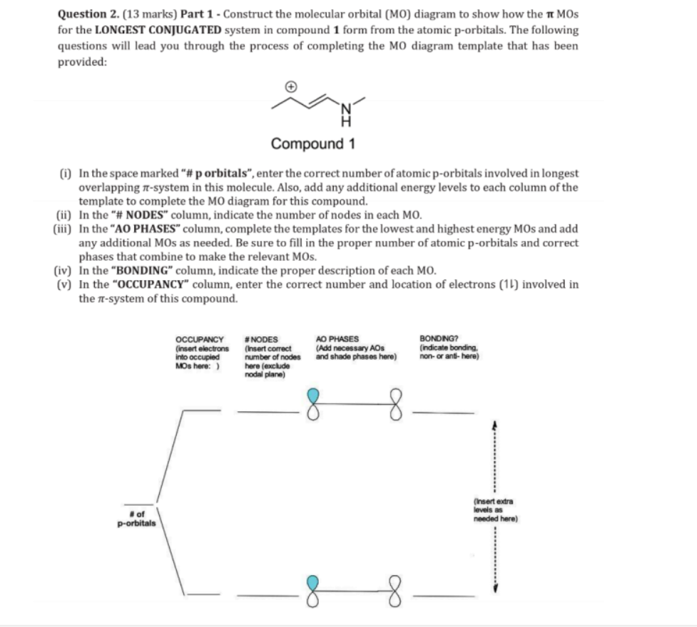 Solved Question 2. (13 ﻿marks) ﻿Part 1 - ﻿Construct the | Chegg.com