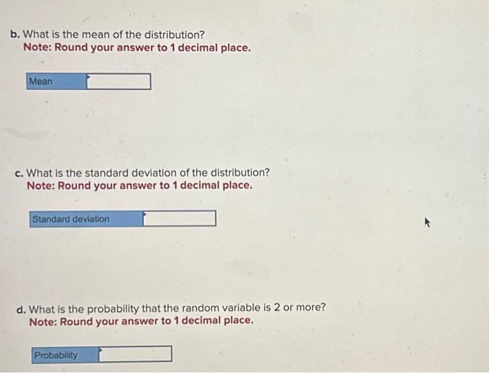 Solved Using the following discrete probability | Chegg.com