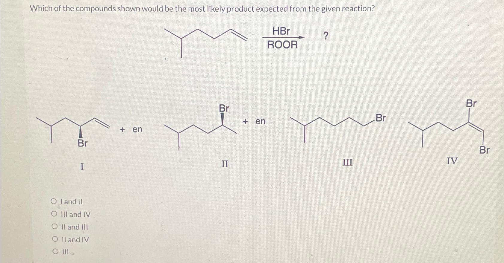 Solved Which of the compounds shown would be the most likely | Chegg.com