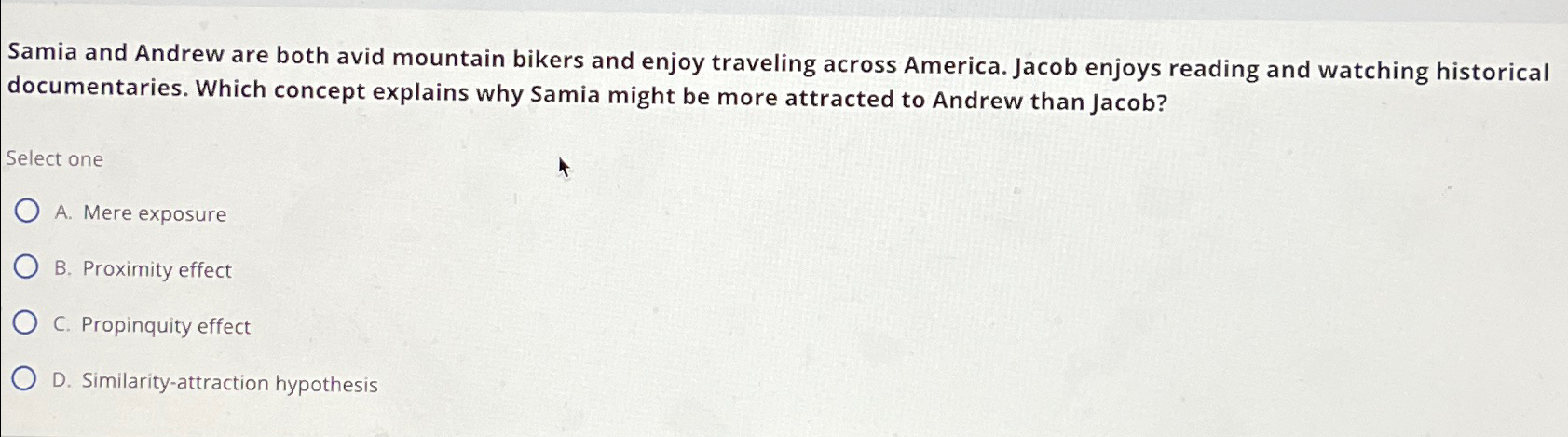 Solved Samia and Andrew are both avid mountain bikers and | Chegg.com