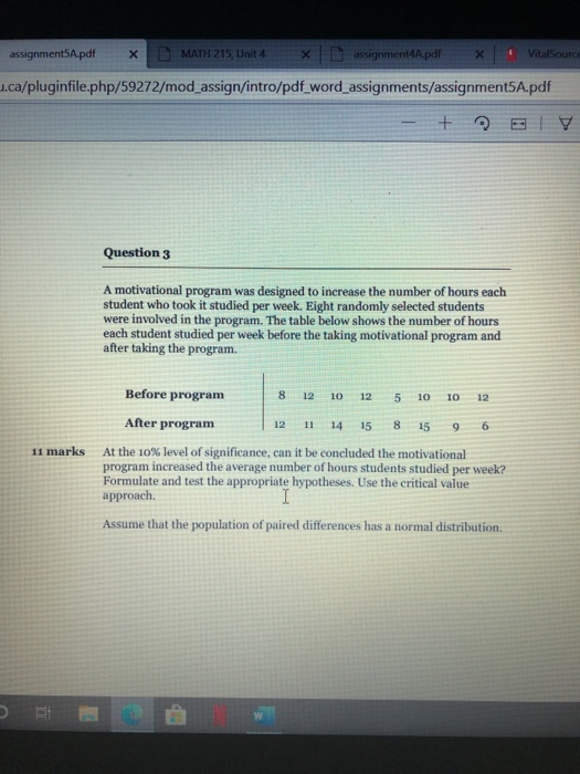 Solved assignment5A.pdf х MATH 215, Unit 4 x | Chegg.com