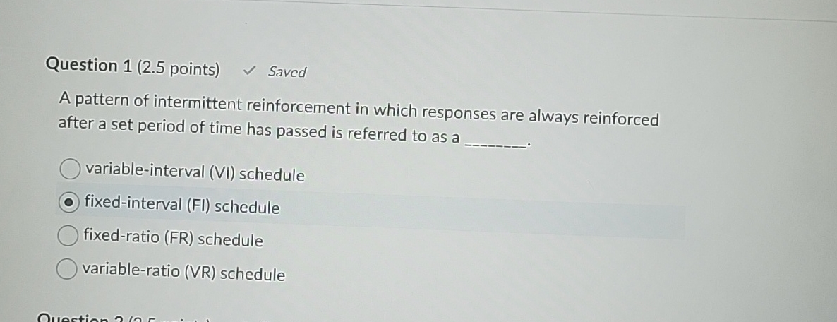 Solved Question 1 (2.5 ﻿points) ﻿SavedA pattern of | Chegg.com