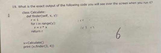 Solved What is the exact output of the following code you | Chegg.com