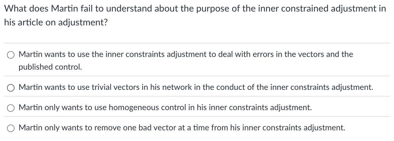 Solved What does Martin fail to understand about the purpose | Chegg.com