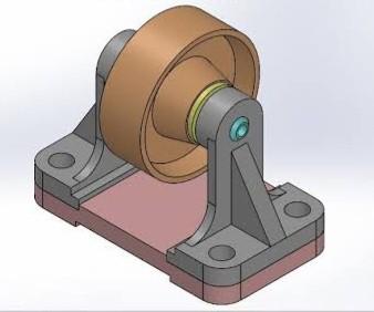 Solved I need 2D views of the parts of this belt roller | Chegg.com