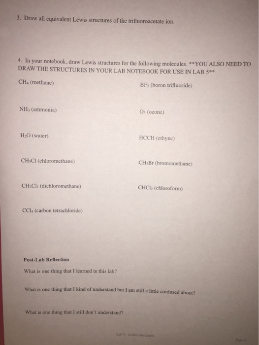 Solved 3. Draw all equivalent Lewis structures of the | Chegg.com