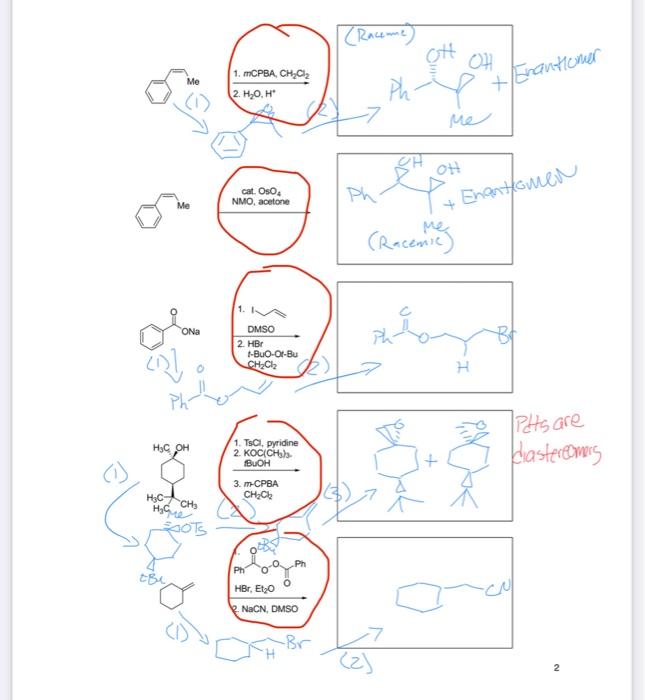 Solved A) Explain in detail the role of all reagents and | Chegg.com