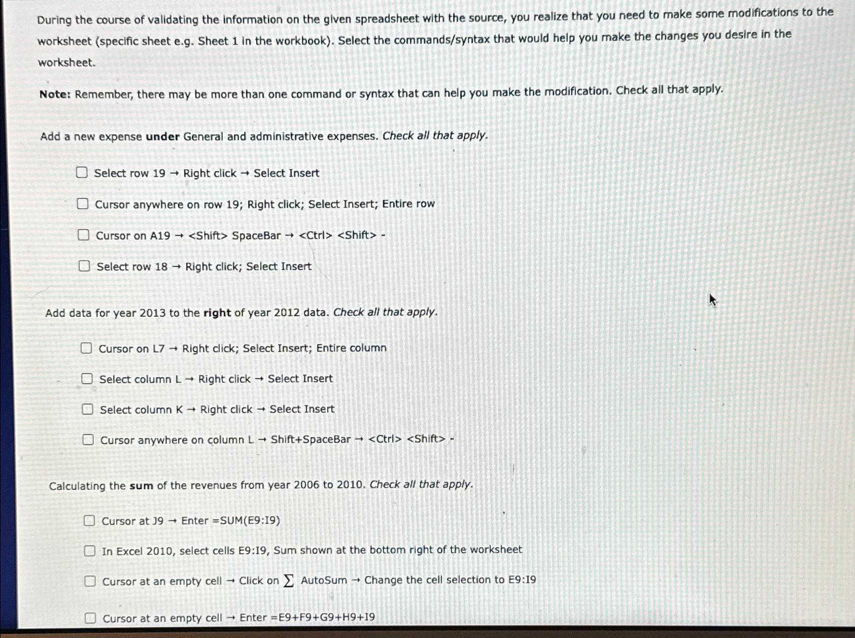 Solved During the course of validating the information on | Chegg.com