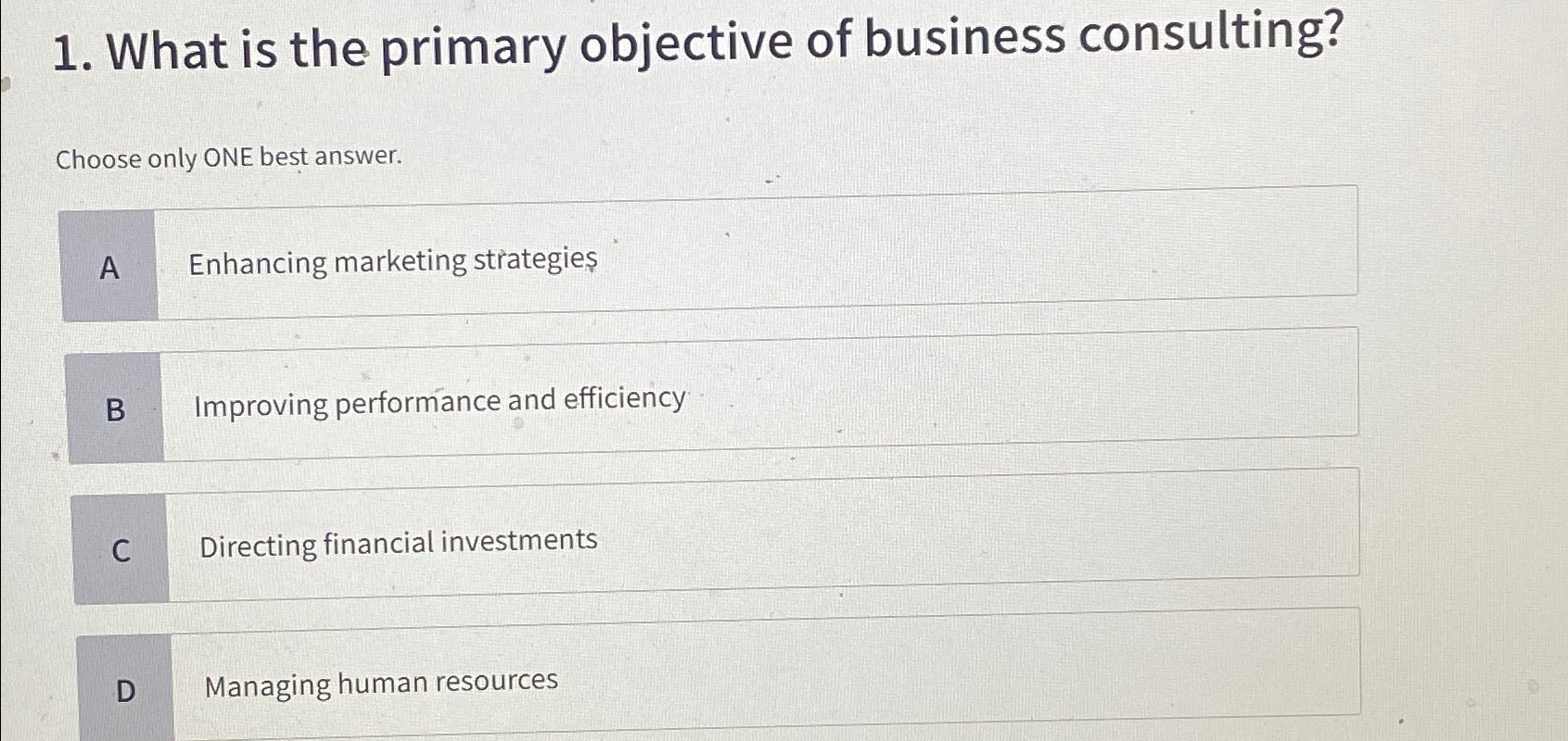 Solved What is the primary objective of business | Chegg.com