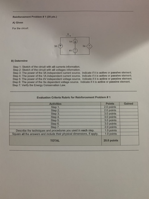 Solved Reinforcement Problem #1 (20 pts.) A) Given For the | Chegg.com