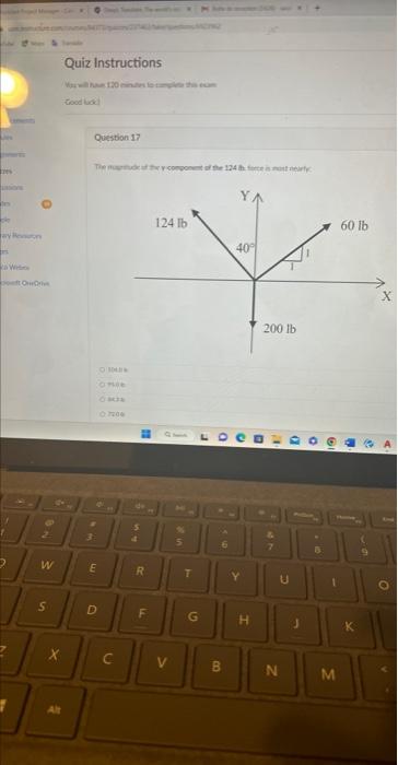 Solved Quiz instructions rood inel| Question 17 | Chegg.com