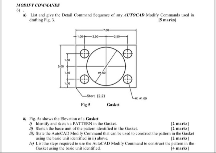 Solved MODIFY COMMANDS 6) a) List and give the Detail | Chegg.com