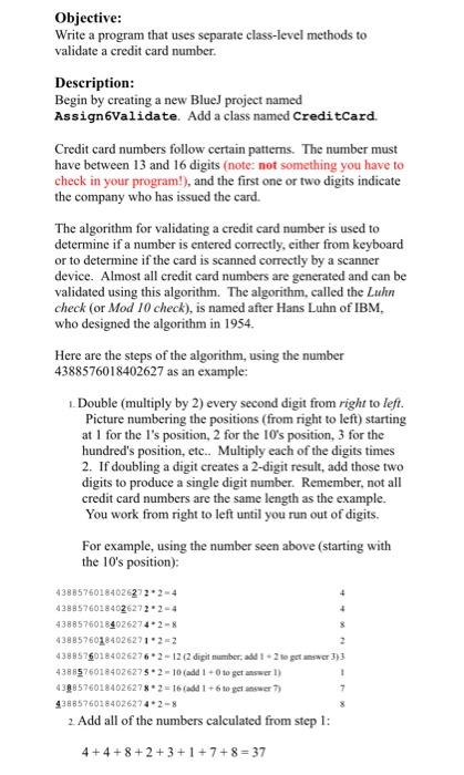 Solved 1. Add all the digits in the odd-numbered positions, | Chegg.com