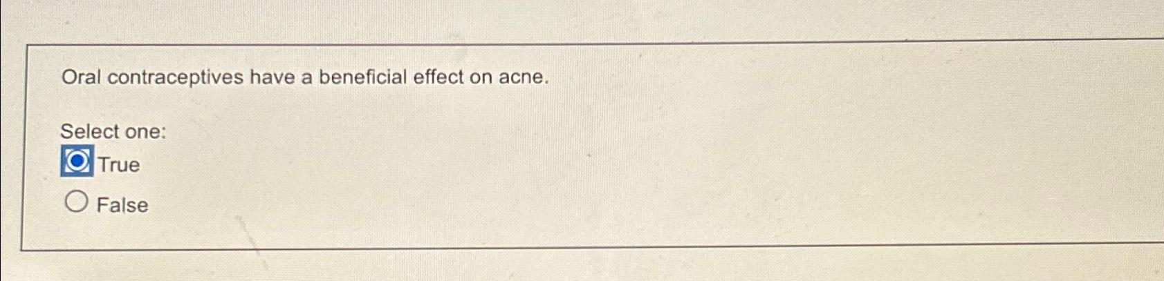Solved Oral contraceptives have a beneficial effect on | Chegg.com