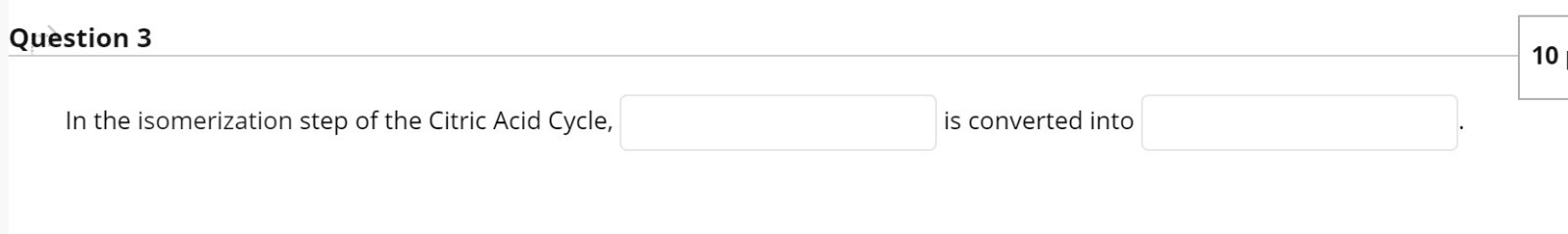 Solved Question 3In the isomerization step of the Citric | Chegg.com