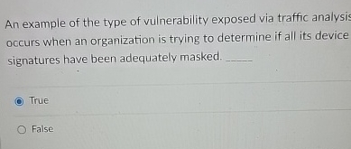 Solved An example of the type of vulnerability exposed via | Chegg.com