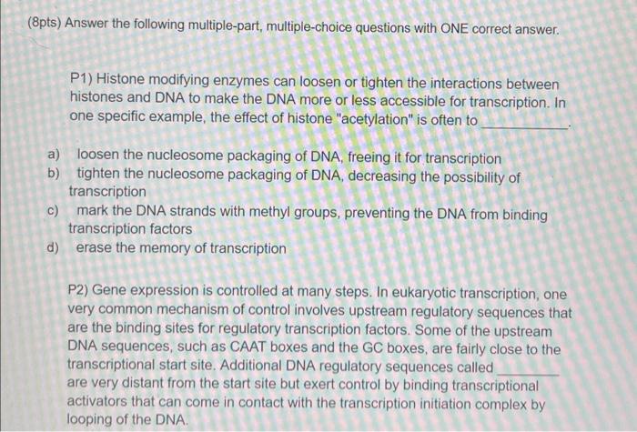 Solved pts) Answer the following multiple-part, | Chegg.com