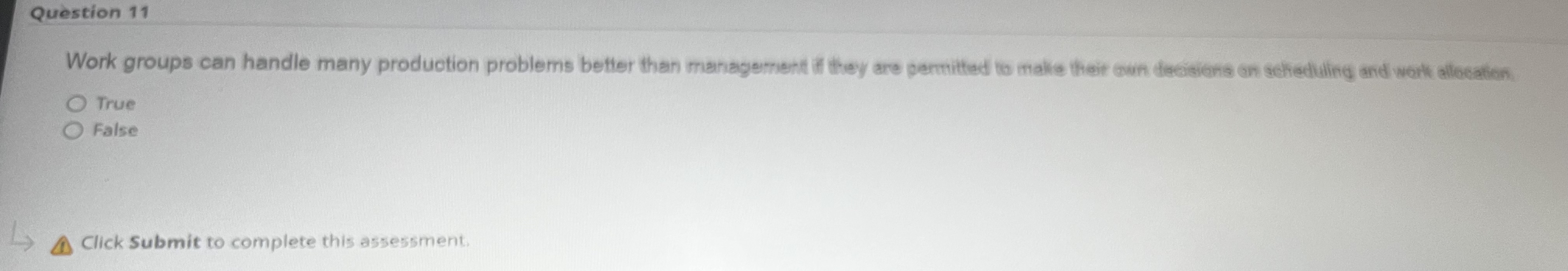 Solved Question 11Work groups can handle many production | Chegg.com