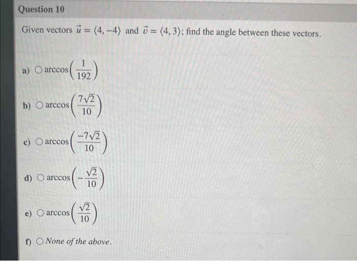 Solved Given vectors u= 5,4 and v= −5,−3 ; find the dot | Chegg.com