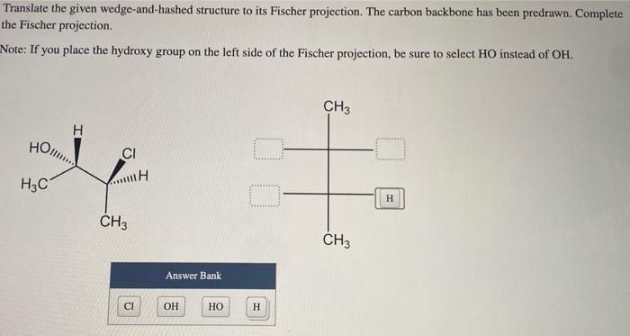 Solved Translate the given wedge-and-hashed structure to its | Chegg.com