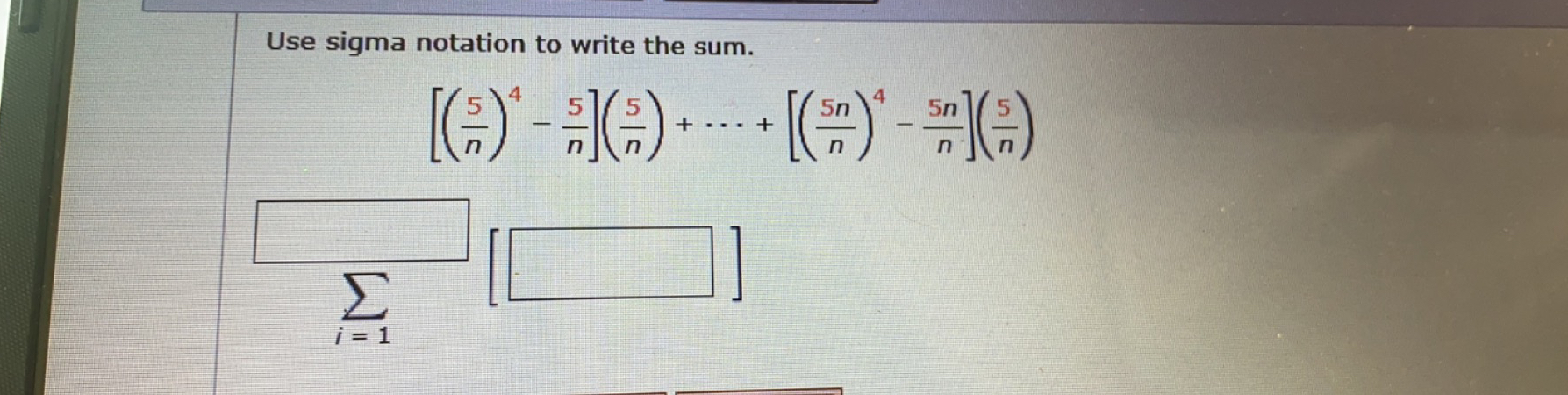 Solved Use sigma notation to write the | Chegg.com