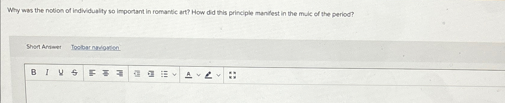 Solved Why was the notion of individuality so important in | Chegg.com