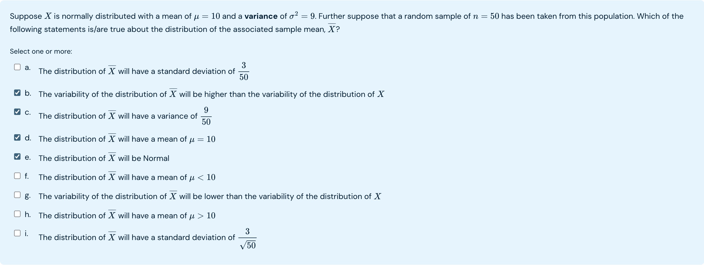 Suppose x ﻿is normally distributed with a mean of | Chegg.com