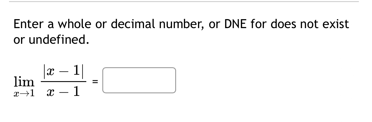Solved Enter a whole or decimal number, or DNE for does not | Chegg.com