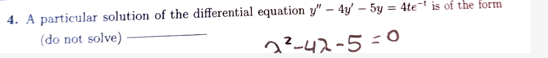 Solved A particular solution of ﻿the differential equation | Chegg.com
