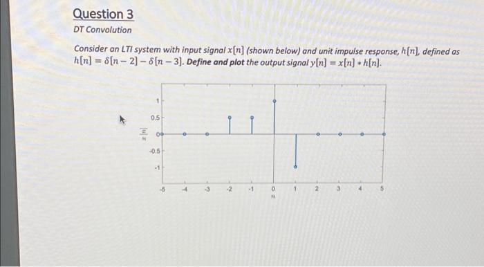 Solved Consider an LT7 system with input signal x[n] (shown | Chegg.com