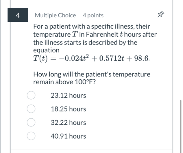 Solved 4Multiple Choice4 ﻿pointsFor a patient with a | Chegg.com