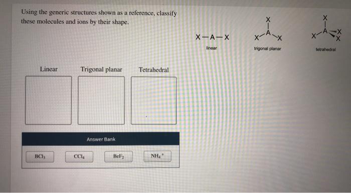 Solved Using the generic structu uctures shown as a | Chegg.com