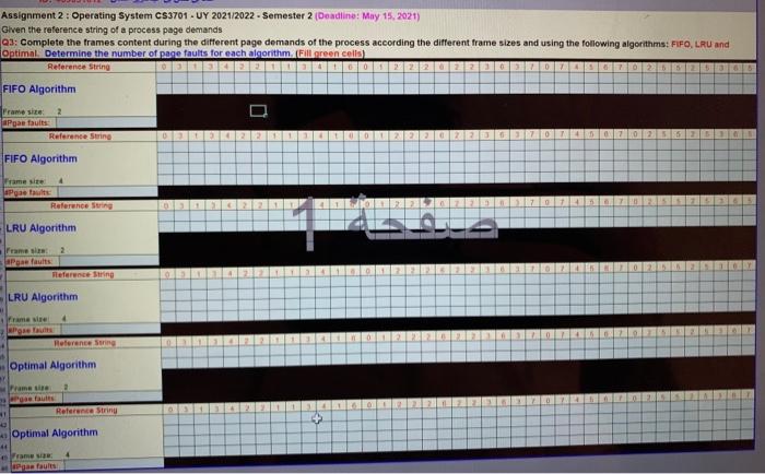 Solved Assignment 2: Operating System CS3701 - UY 2021/2022 | Chegg.com