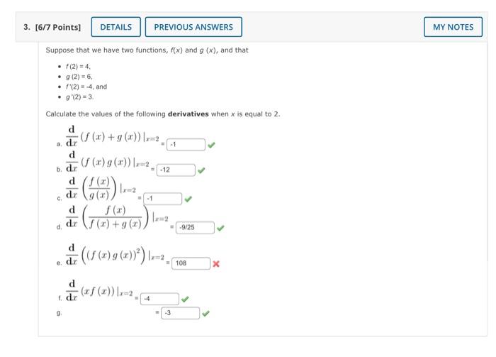 Solved Suppose that we have two functions, f(x) and g(x), | Chegg.com