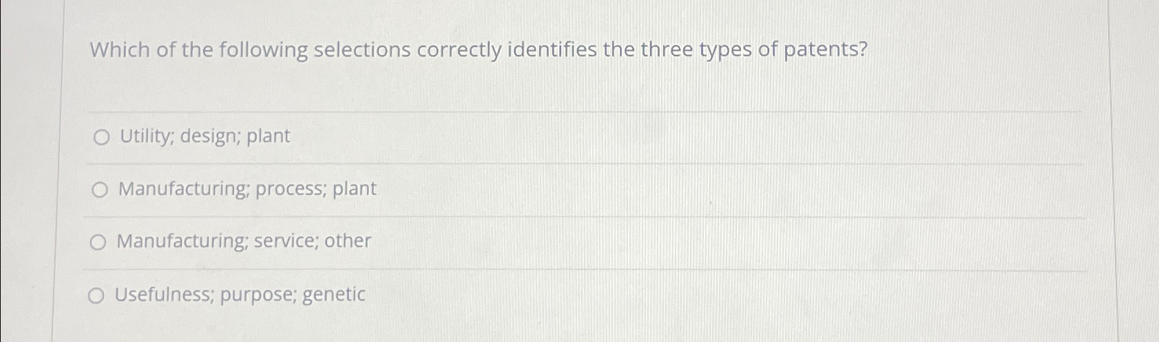 Solved Which of the following selections correctly | Chegg.com