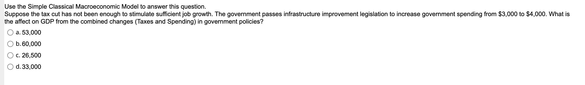 Solved Use the Simple Classical Macroeconomic Model to | Chegg.com