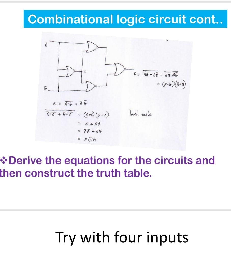 Solved Inputs Outputs X1 Y1 X2 Y2 Combinational Logic | Chegg.com