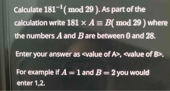 Solved Find the smallest positive integer that is congruent | Chegg.com