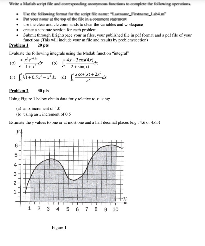 Solved Write a Matlab script file and corresponding monymous | Chegg.com