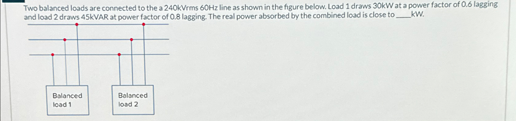 Solved Two balanced loads are connected to the a | Chegg.com