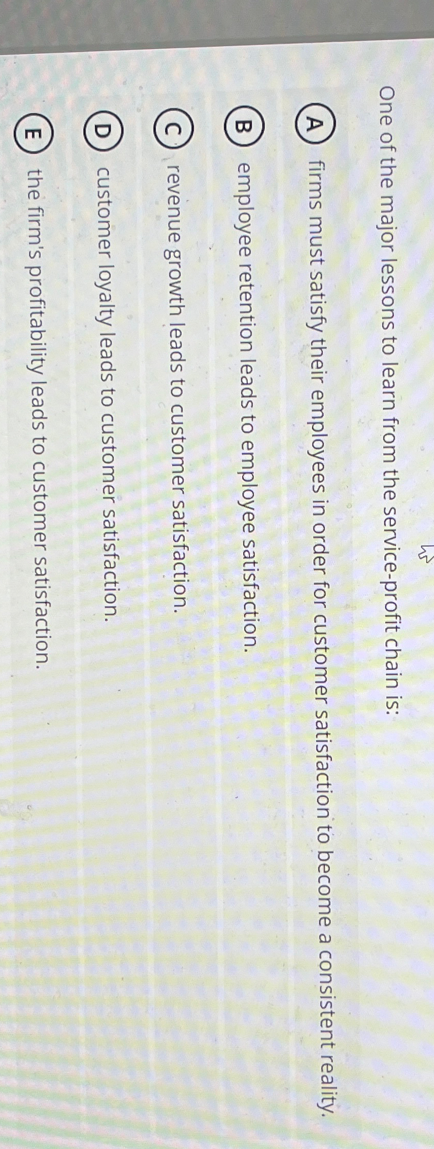 Solved One of the major lessons to learn from the | Chegg.com