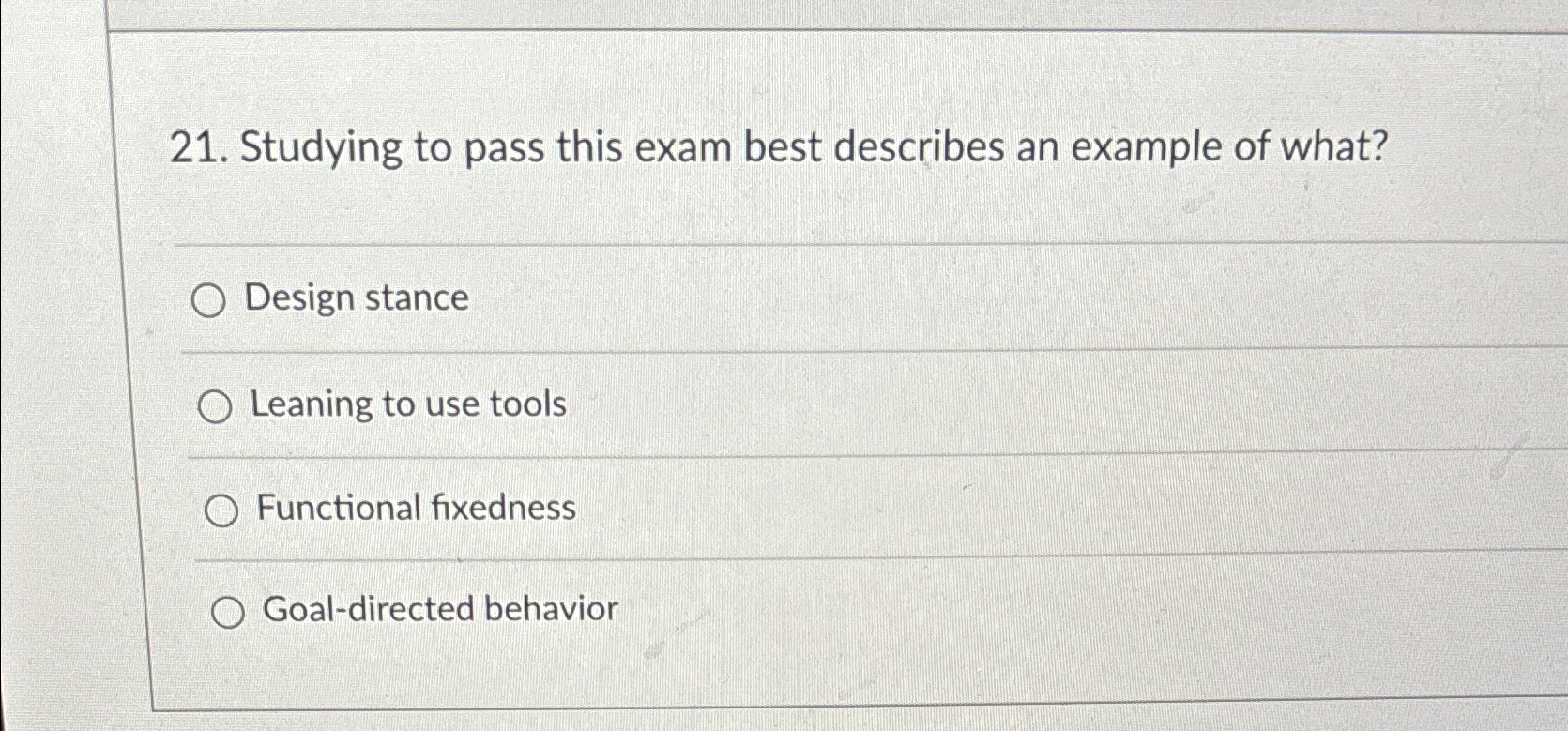Solved Studying to pass this exam best describes an example | Chegg.com
