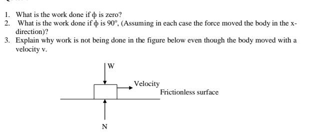 Solved 1. What is the work done if ” is zero? 2. What is the | Chegg.com