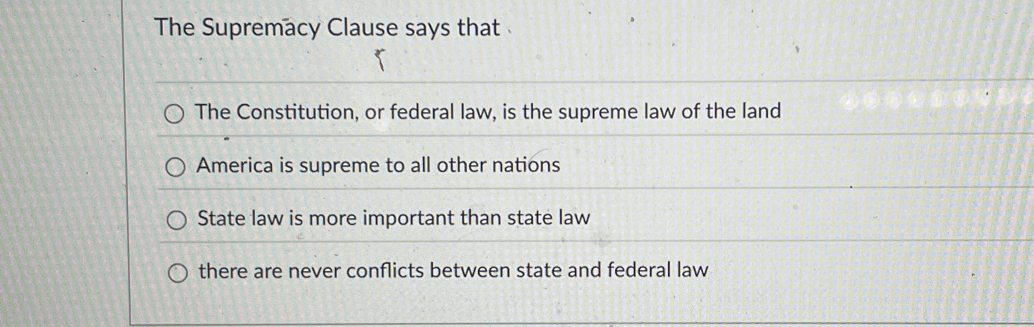 Solved The "recessary and proper clause"gives congress, or | Chegg.com