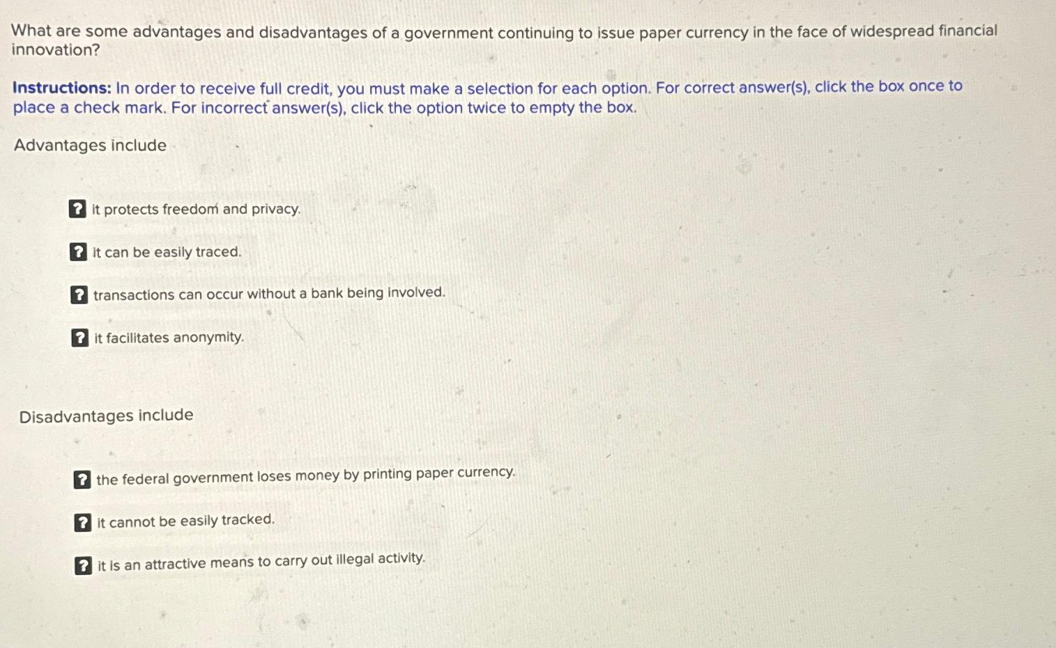 Solved What are some advantages and disadvantages of a | Chegg.com