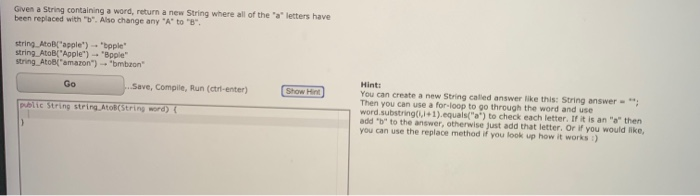 Solved (Using Java method — common mistake do not use | Chegg.com