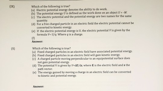 Solved Some of the problems can have multiple statements | Chegg.com