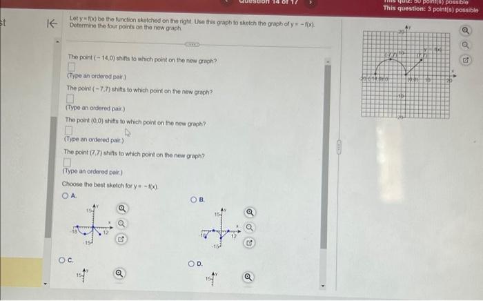 Solved Let y=f(x) be the Aunction sketched on the right. Use | Chegg.com