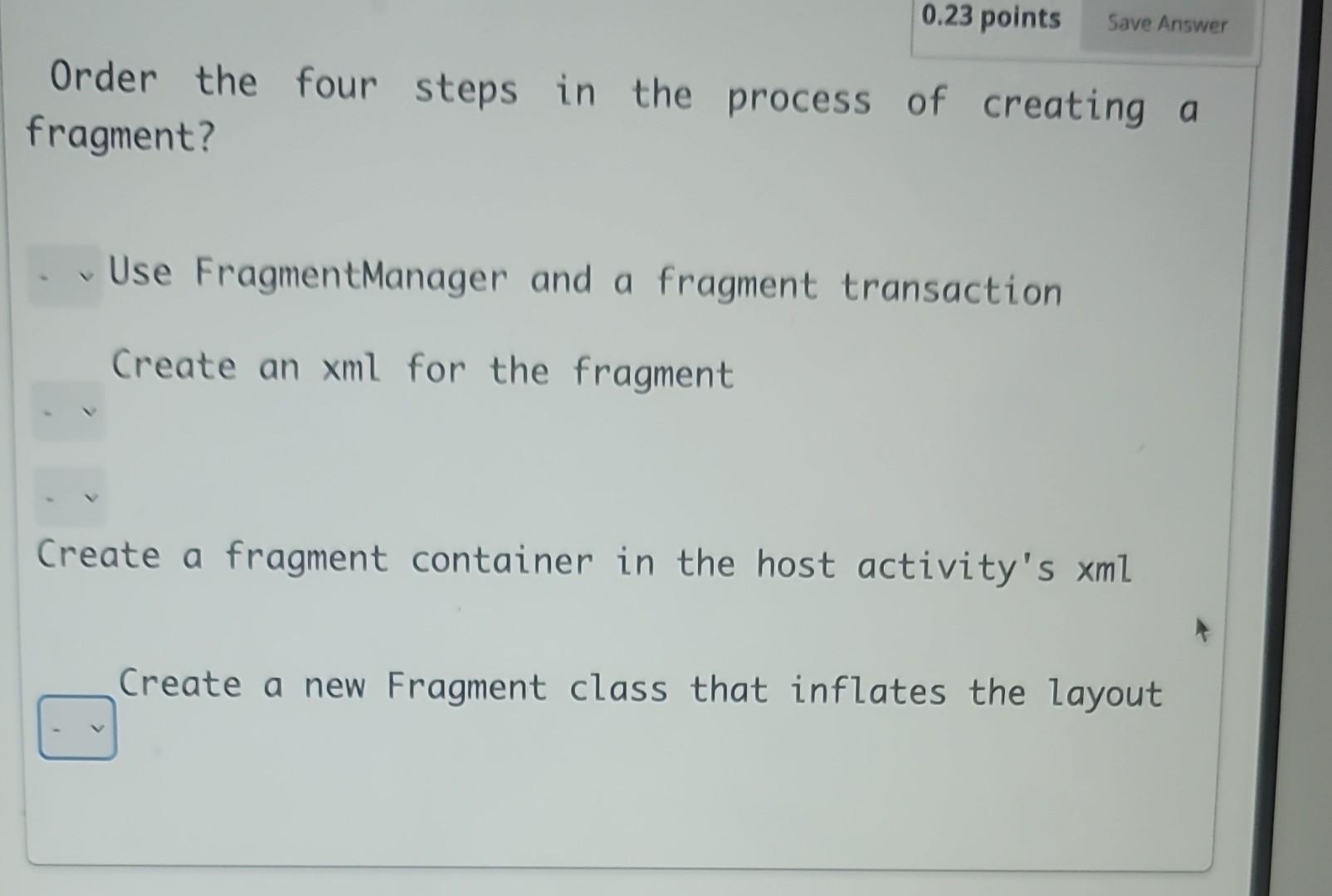 Solved Order the four steps in the process of creating a | Chegg.com